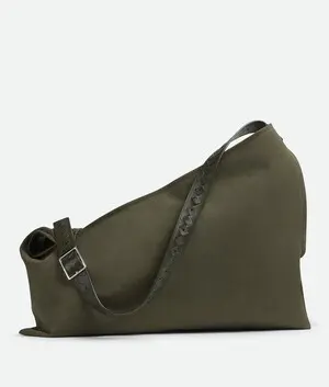 Bottega Veneta Large Zigzag - Crocodile / Kaki | Editorialist